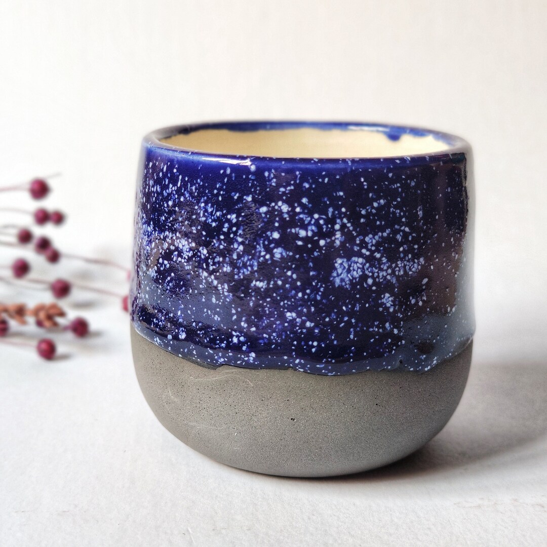 Handcrafted Mug Enamel Mug With Effect Unique Handmade Gift Kitchen ...
