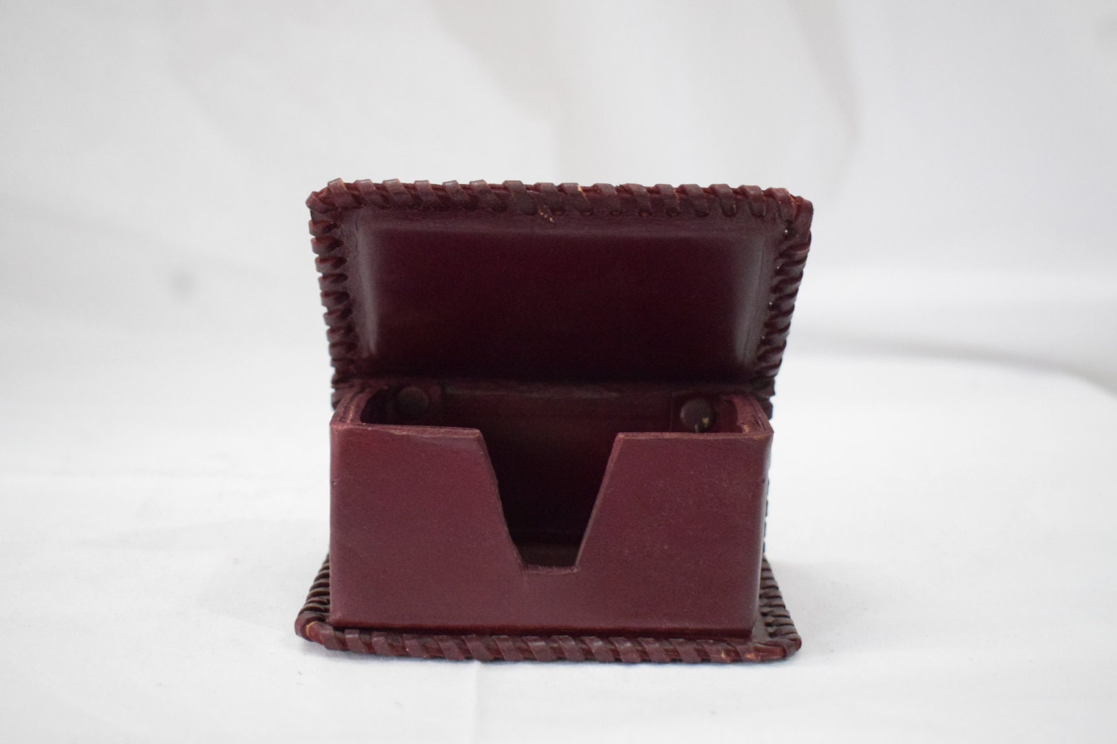 Hand Tooled Leather Memo Box Personalized Memo Leather Box Set of 2 ...