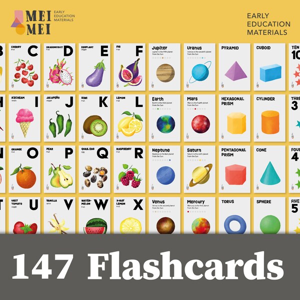 Alphabet Flashcards - Etsy