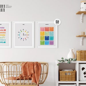 24 Montessori Classroom Educational Posters | Printable Homeschool Wall ...