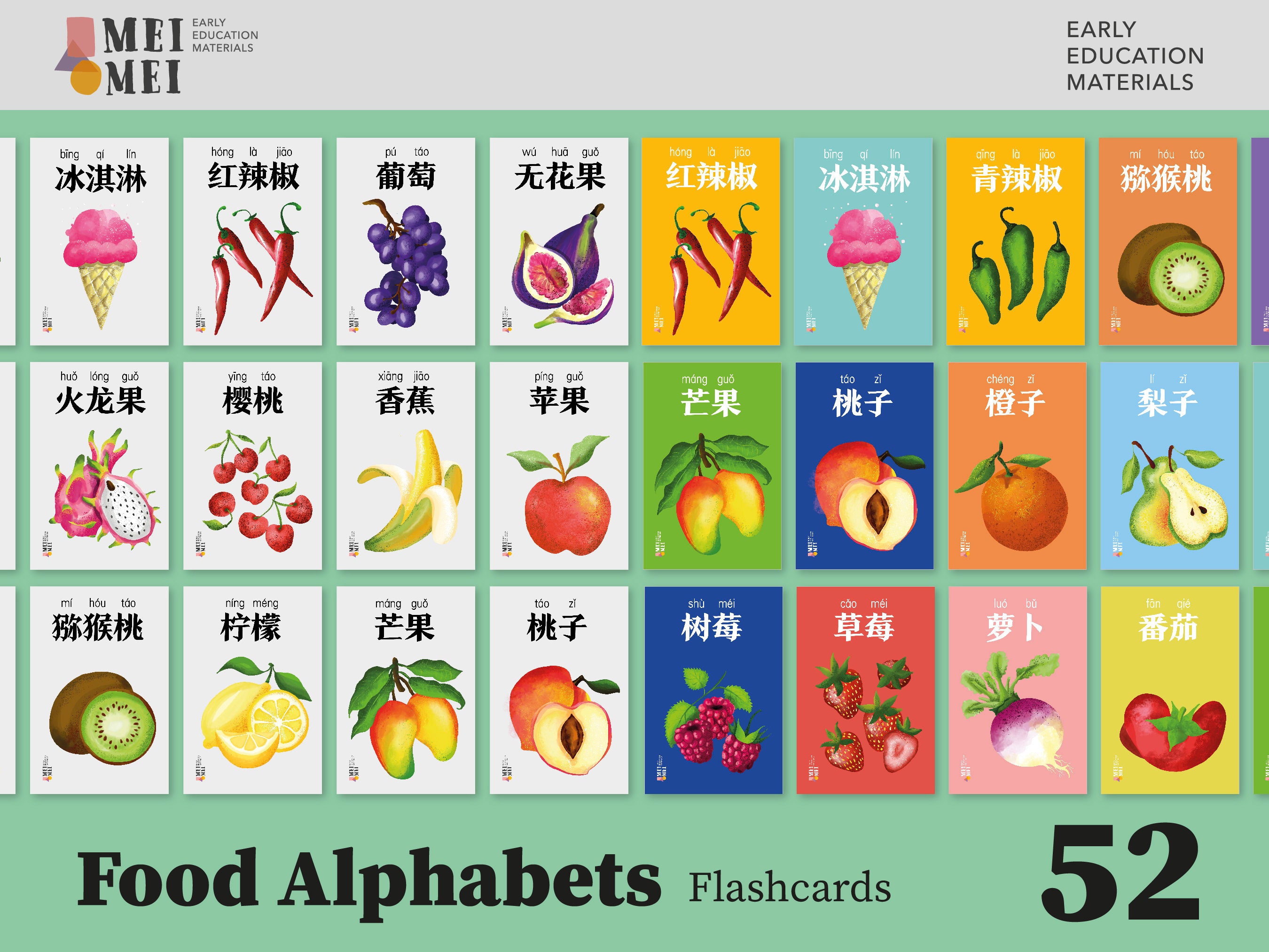 113 Montessori Chinese Flashcards Kids Classroom Homeschool Printable ...