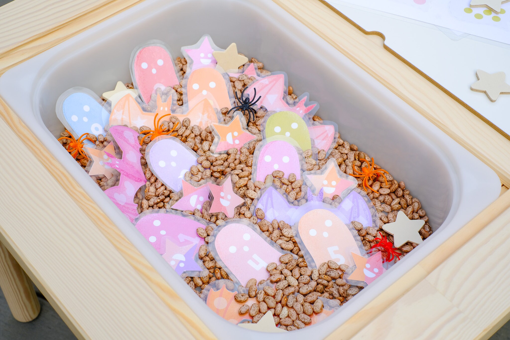 Halloween Ghost Cheers Activity Sheets Printable Poster Flashcards Kids ...