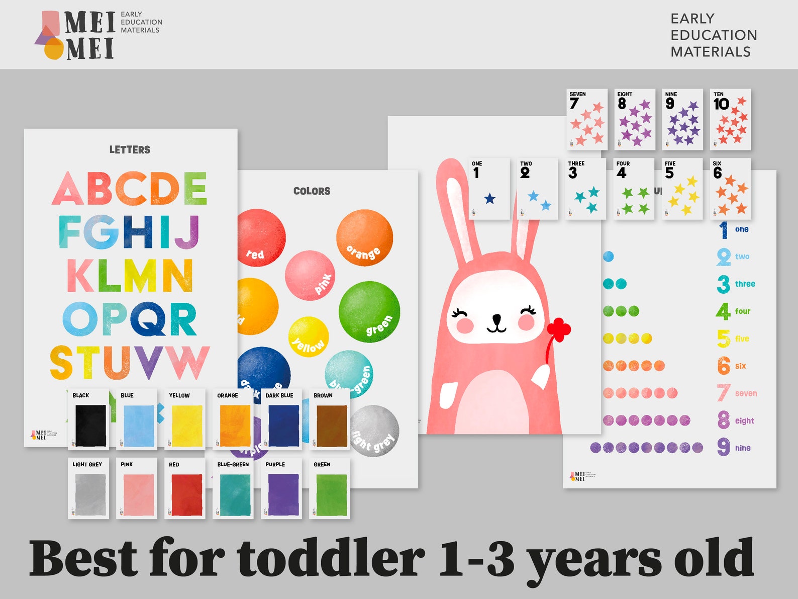 Montessori Posters and Flashcards Bundle A | Educational Posters ...