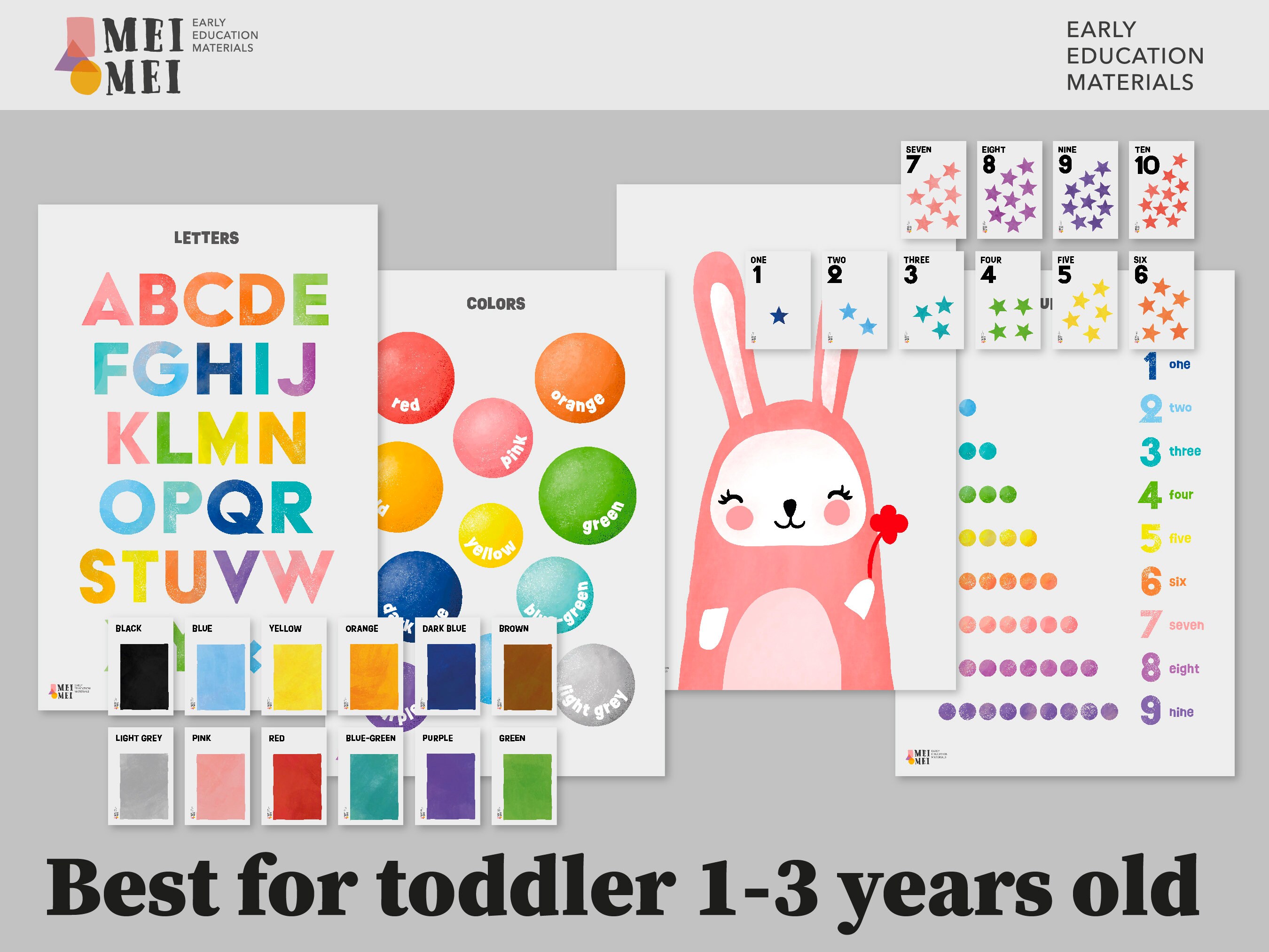 Montessori Posters and Flashcards Bundle A Educational - Etsy