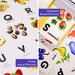 Food Alphabet Poster and Flashcards Educational Posters Printable ...