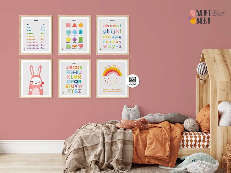 Montessori Posters and Flashcards Bundle A | Educational Posters ...