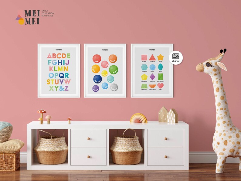 Montessori Posters and Flashcards Bundle A | Educational Posters ...