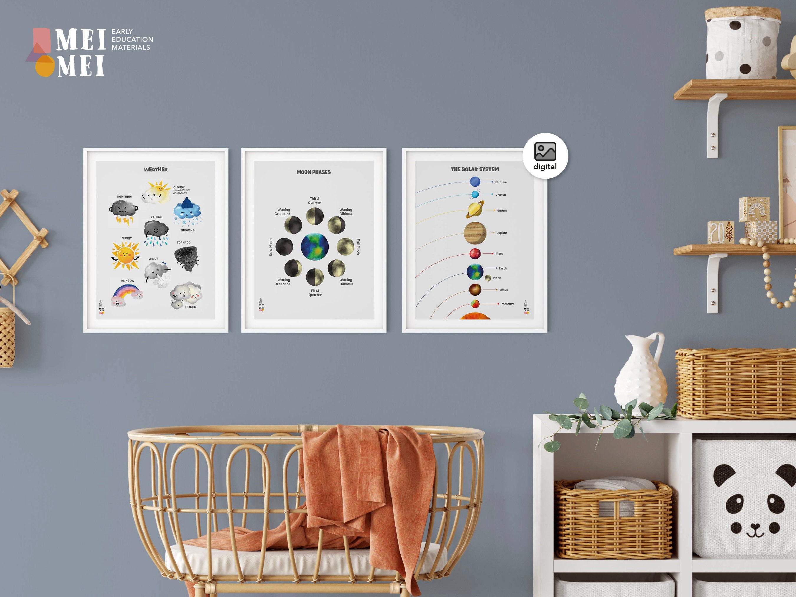 Montessori Posters and Flashcards Bundle C Educational Posters ...