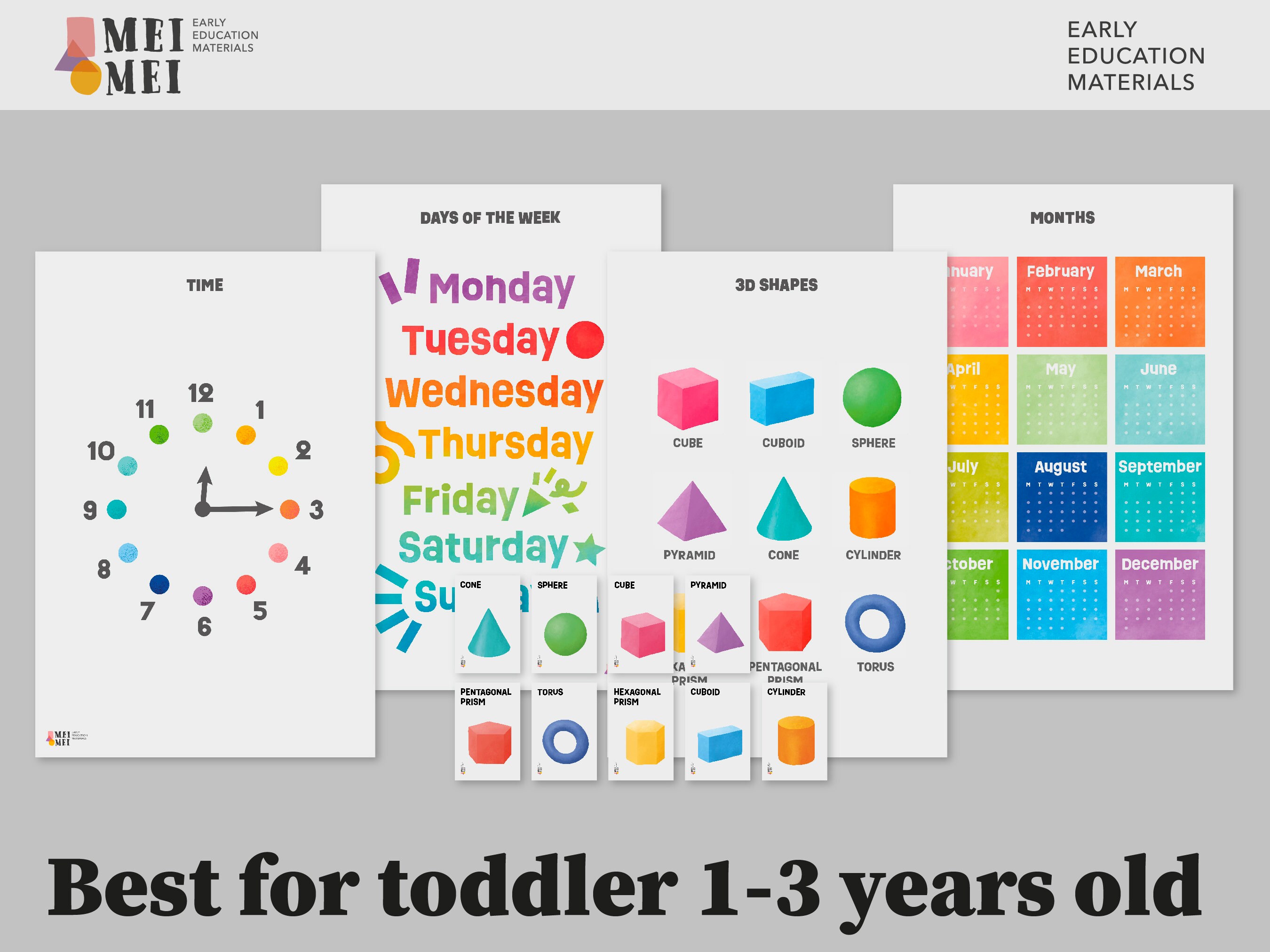 Montessori Posters and Flashcards Bundle B Educational - Etsy