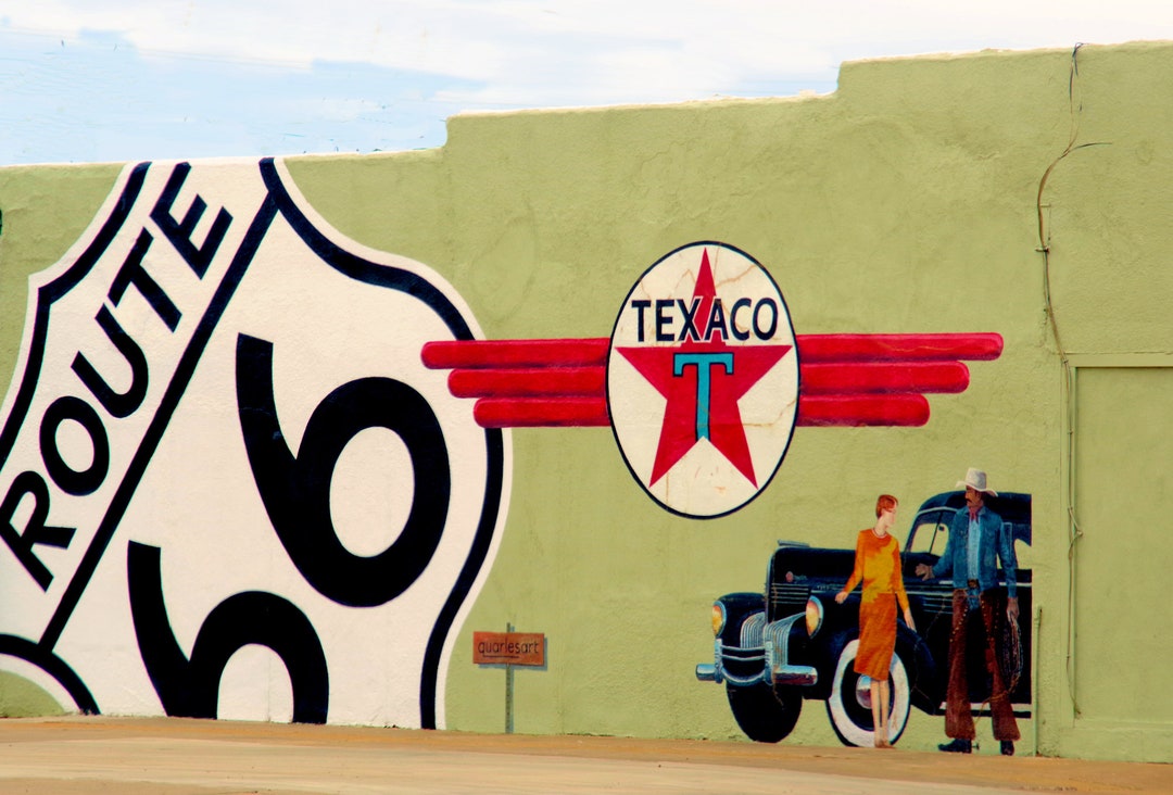 Historic Route 66 Wall Decor, Route 66 Wall Signs, Nostalgic Route 66 ...