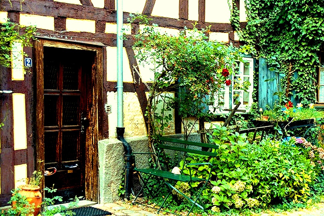 Garden Prints, Door Photos, Country Village Door Photos, Wall Décor ...