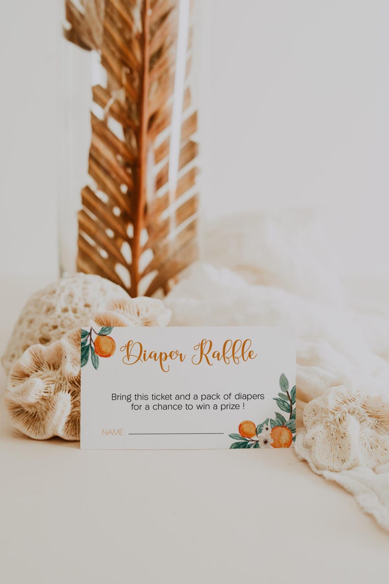 Little Cutie Baby Shower Diaper Raffle Signs and Card ,baby Shower ...