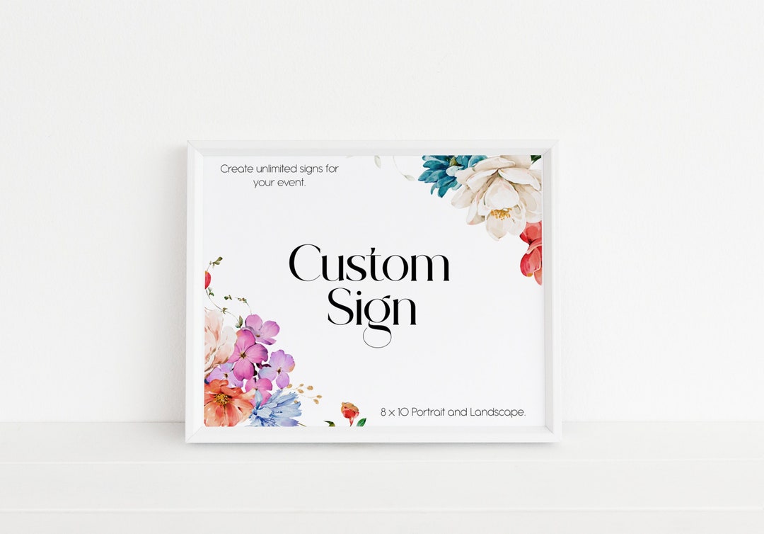 Bright Wildflower 8 X 10 Custom Sign ,8 X 10 Custom Sign, 8 X 10 ...