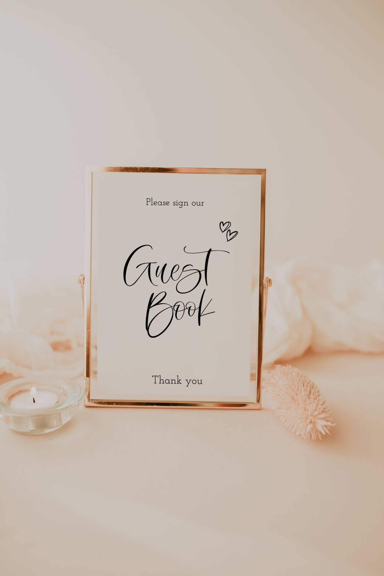 Modern Calligraphy Baby Shower Guest Book Sign ,baby Shower Guest Book ...