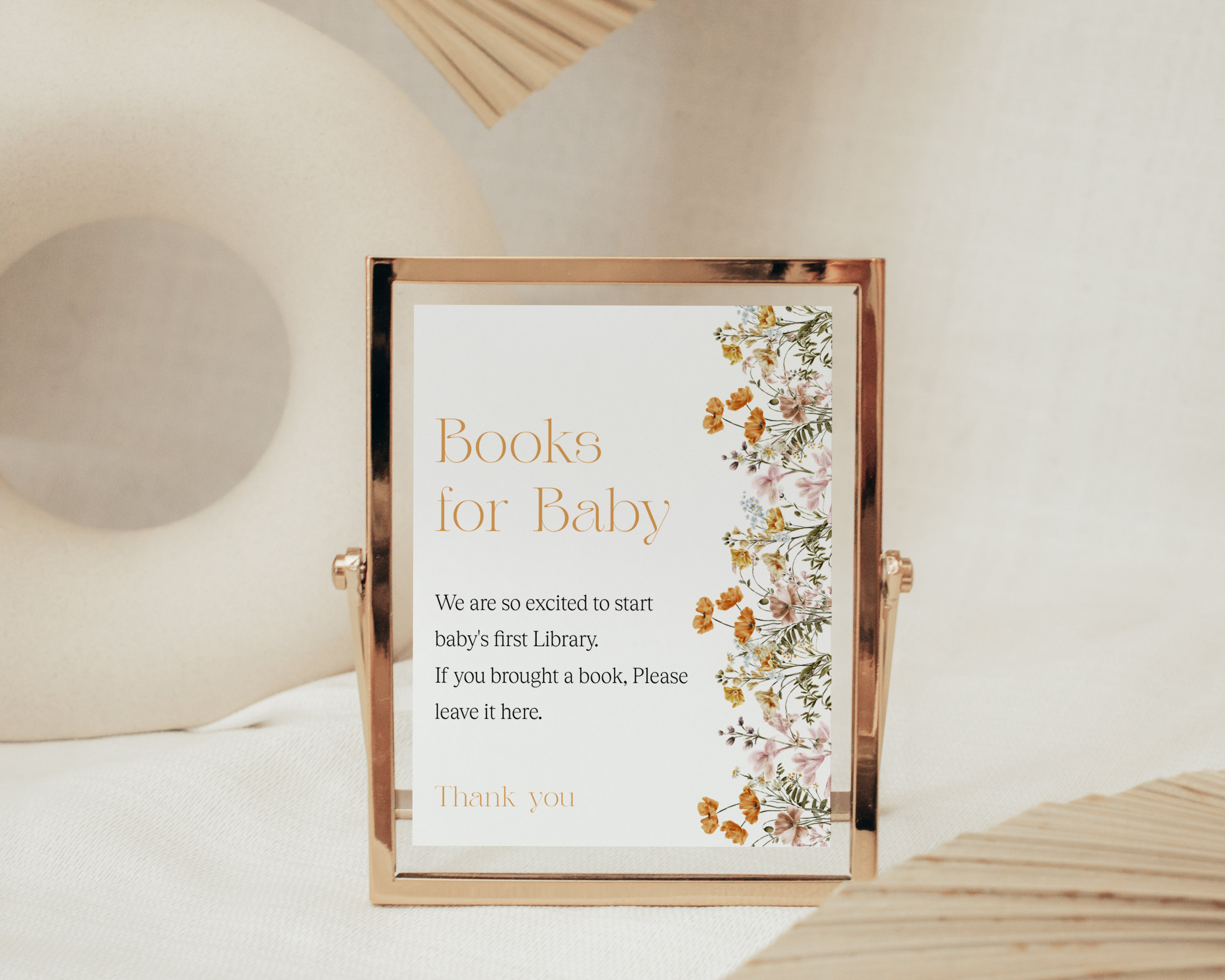 Wildflower Baby Shower Books for Baby Sign ,baby Shower Books for Baby ...