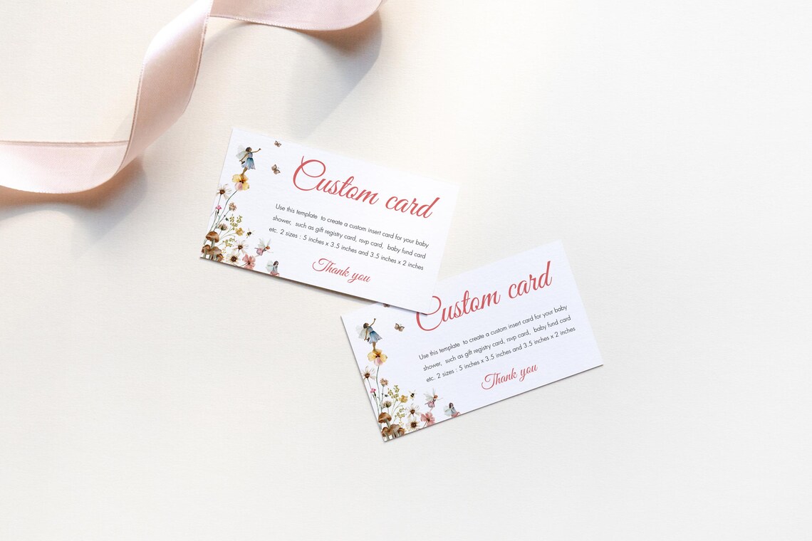 Little Fairy Baby Shower Custom Cards ,baby Shower Custom Cards, Baby ...
