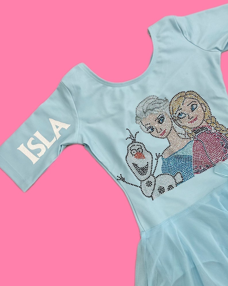Frozen Elsa Rhinestone Dance Dress - Etsy