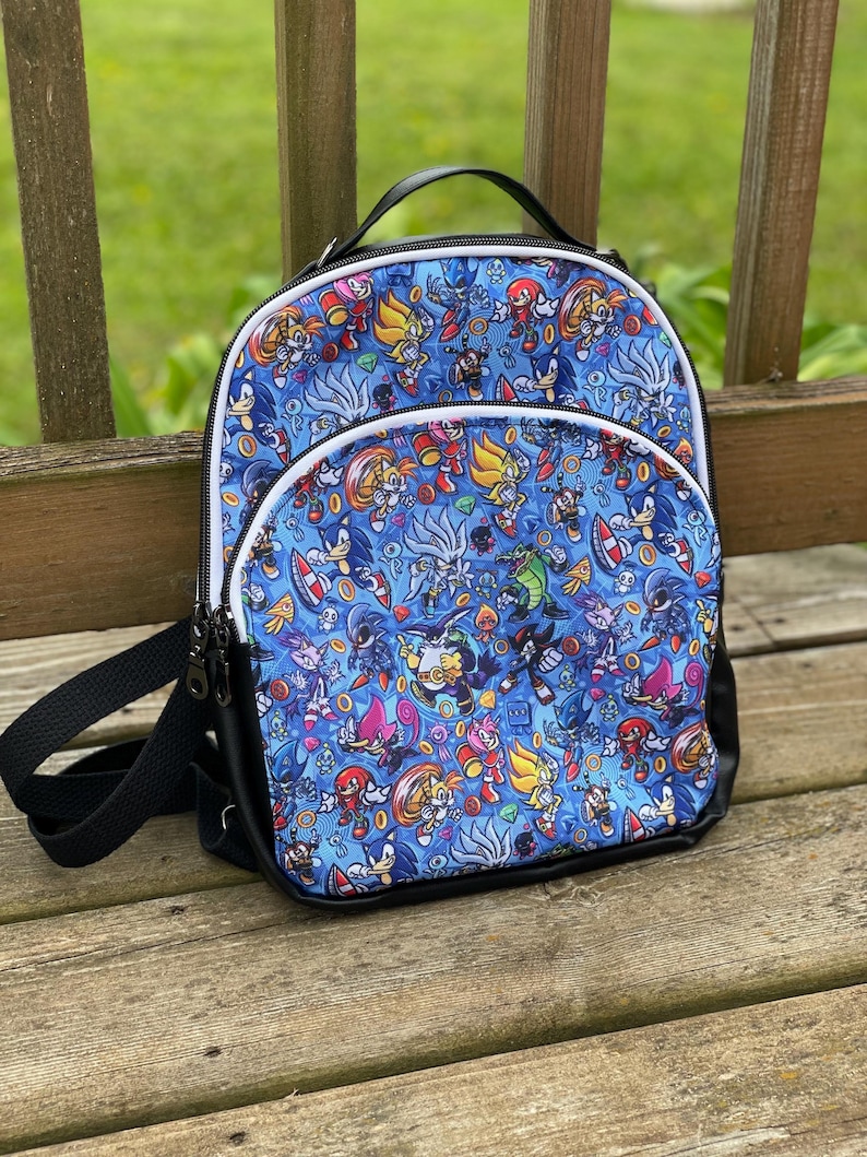 Sonic Travel Backpack: 3-way Crossbody Shoulder Bag - Etsy