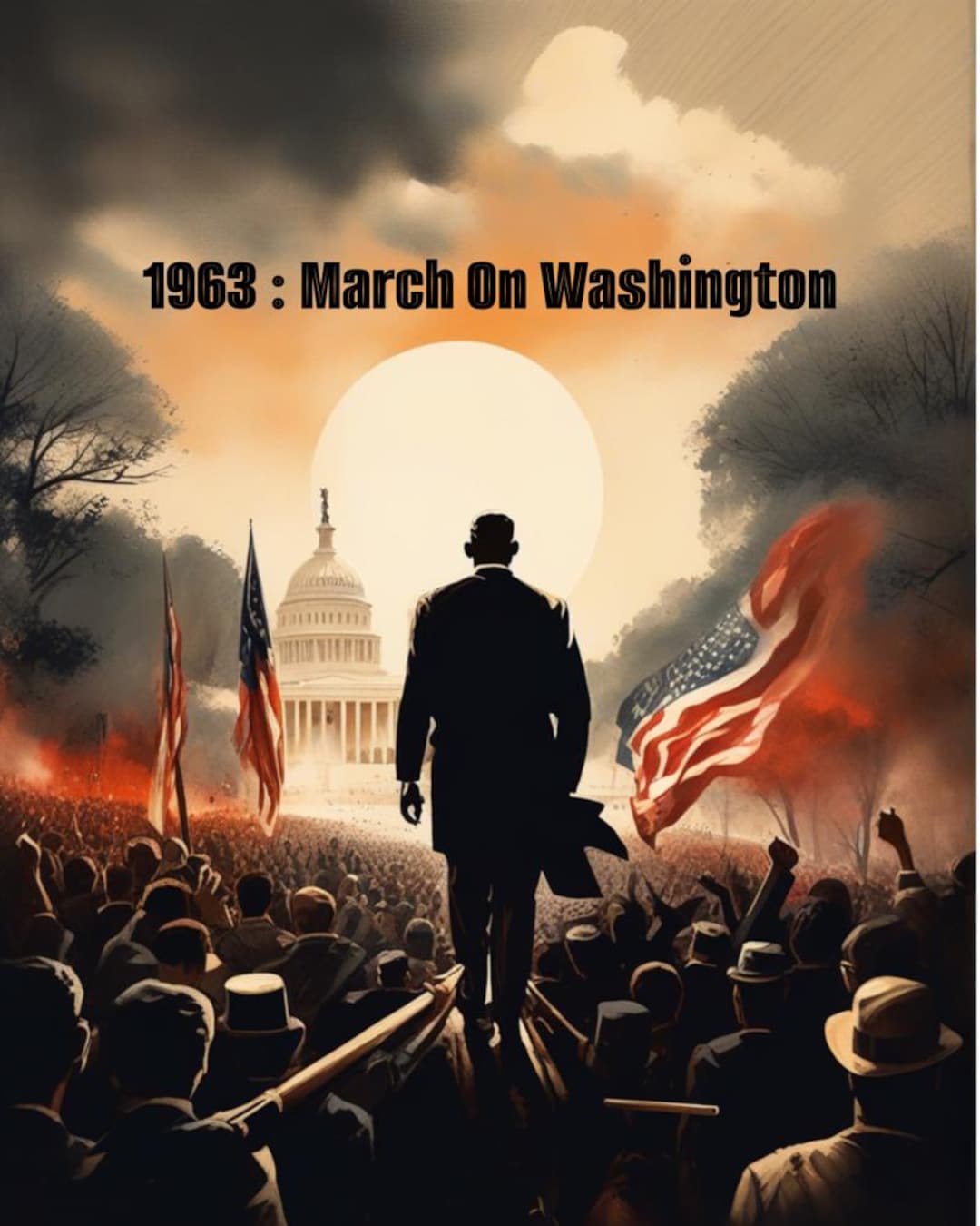 Historic 1963 March on Washington Poster - High-resolution Digital ...
