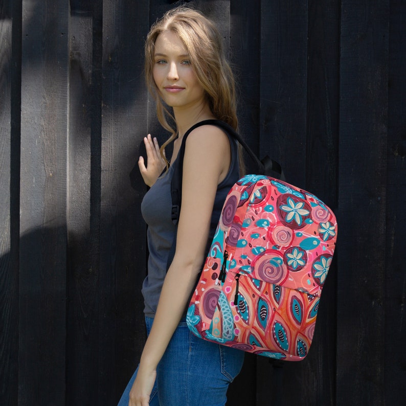 Backpack With Original Art by Althia Prinsloo - Etsy
