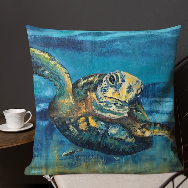 Sea Turtle Pillow - Etsy