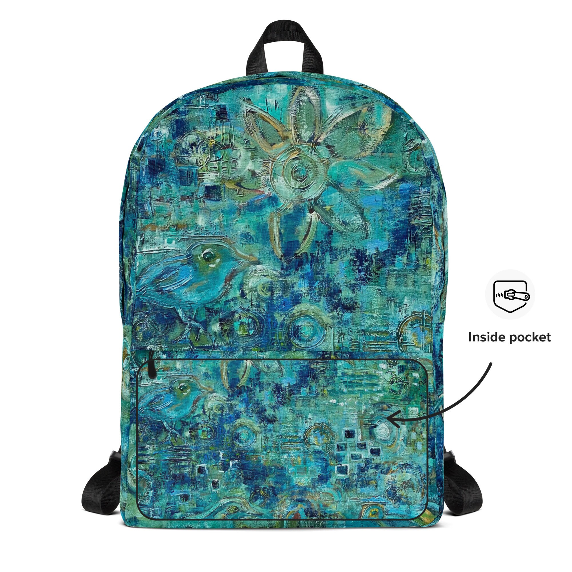 Boho Backpack With Original Art by Althia Prinsloo - Etsy