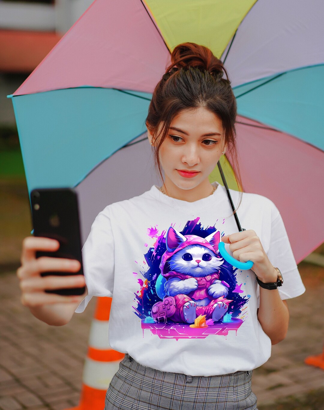 Epic Cat Tshirt. Cool and Unique Gamer Cat Tshirt for Women and Men ...