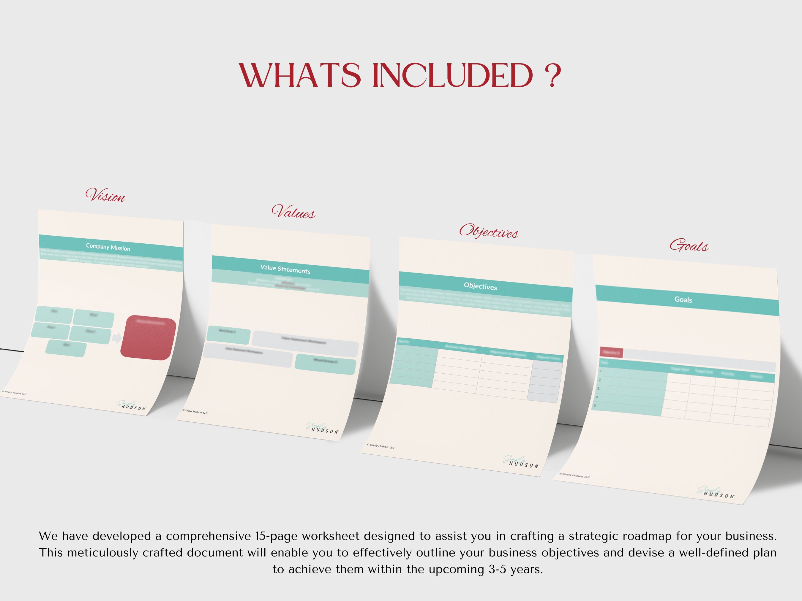 Strategic Planning Worksheet | 5-year Business Strategy Template ...