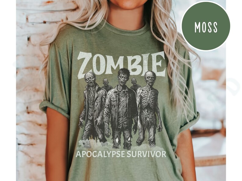 Zombie Apocalypse Survivor T-shirt Unisex Comfort Colors Halloween ...
