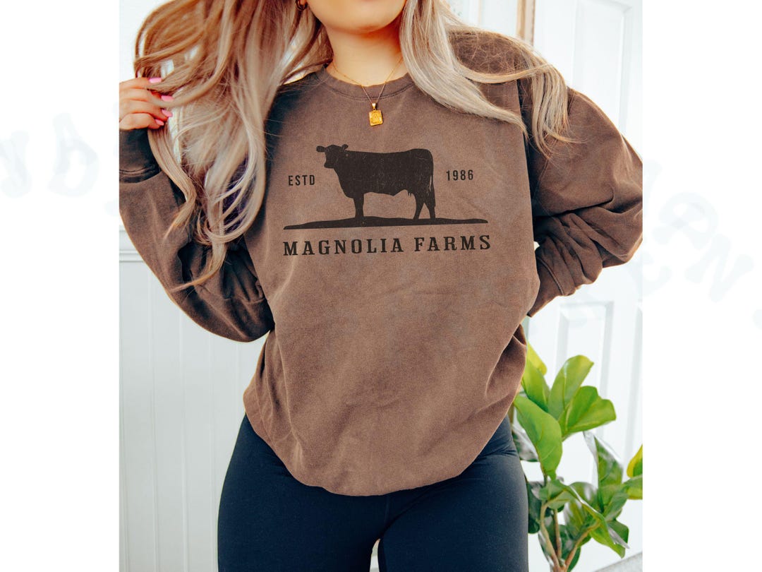 Custom Farm Agriculture Sweatshirt Comfort Colors Vintage Farming ...