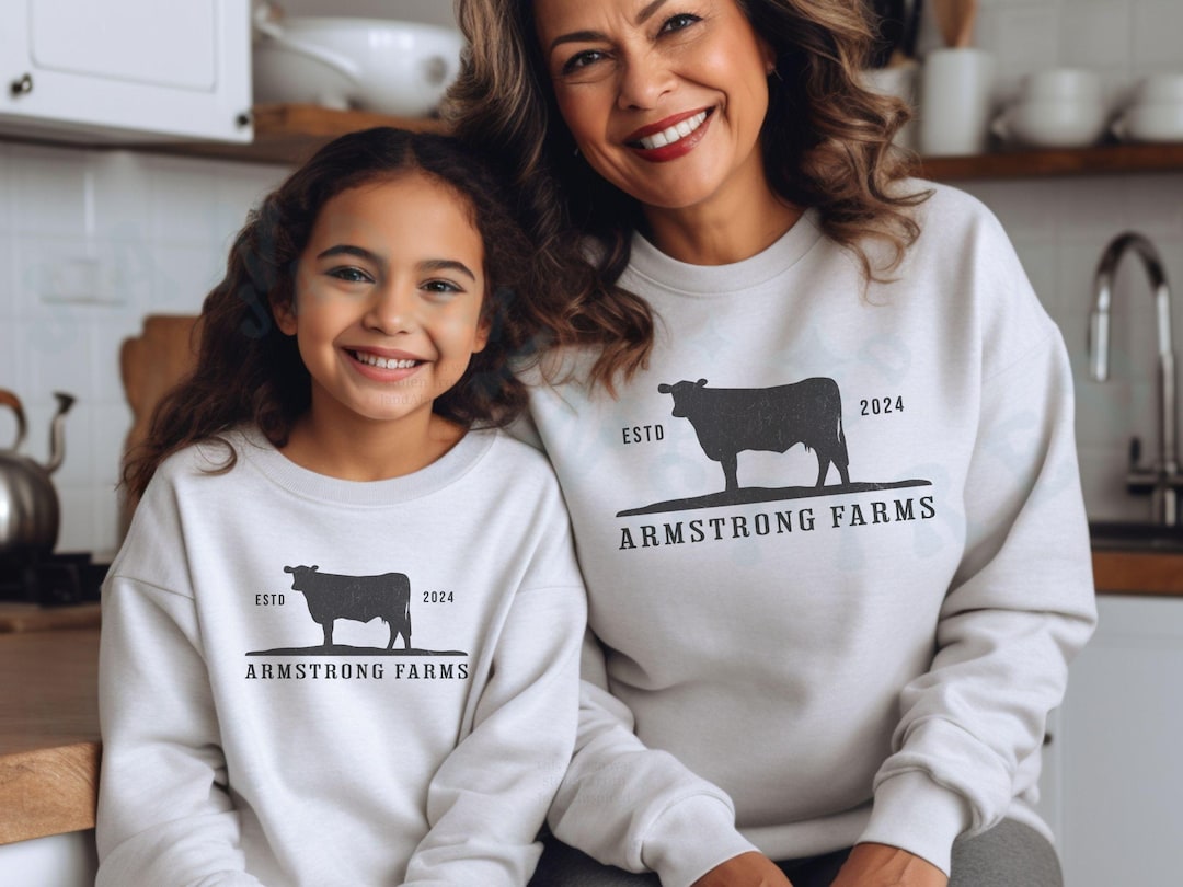 Custom Farm Agriculture Sweatshirt Gildan Vintage Farming Personalized ...