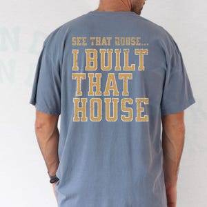 Vintage Construction Builder Tshirt Comfort Colors Carpenter Tradesman ...