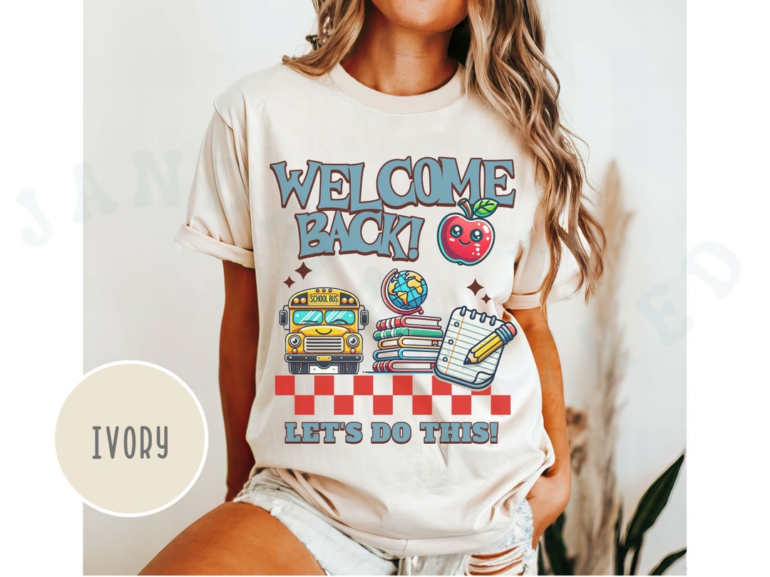 Welcome Back Teacher Shirt Comfort Colors Back to School Wear Retro ...