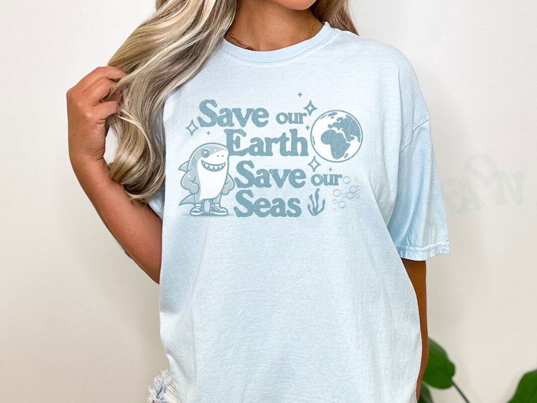 Save Our Seas T-shirt Ocean Conservation Eco-friendly Shark Tee ...