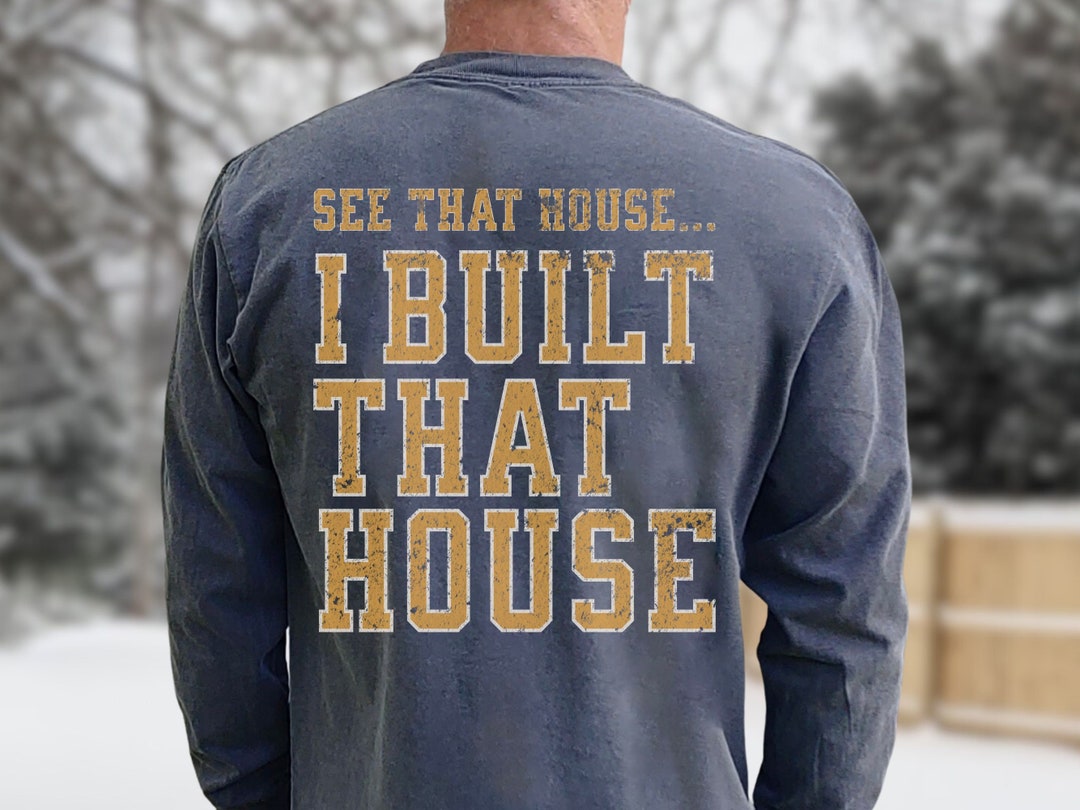Construction Worker Craftsmen Proud Comfort Colors Long Sleeve Shirt ...
