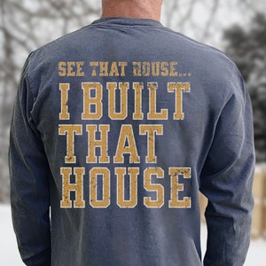 Construction Worker Craftsmen Proud Comfort Colors Long Sleeve Shirt ...
