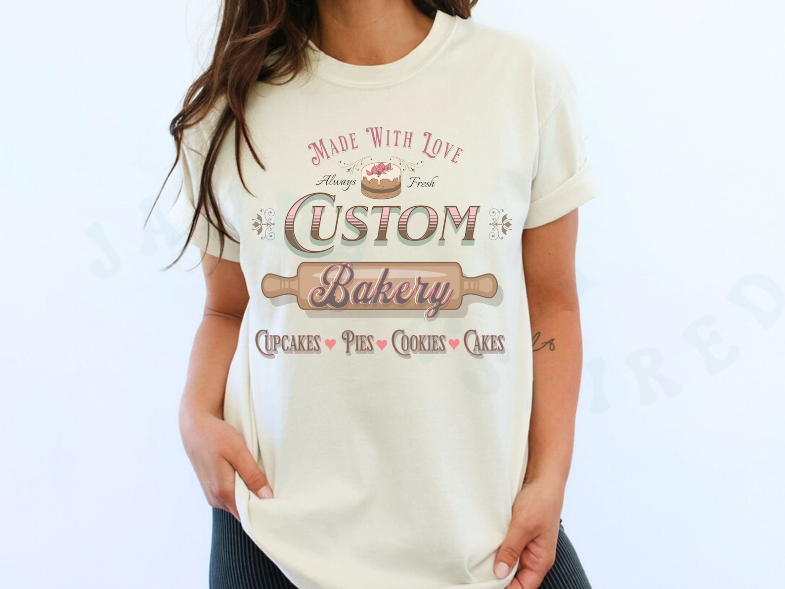 Custom Bakery T-shirt Bakers Business Food Lover Pastry Chef Shirt ...