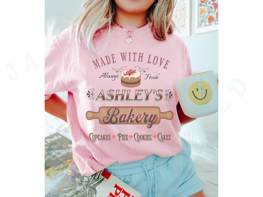 Custom Bakery T-shirt Bakers Business Food Lover Pastry Chef Shirt ...