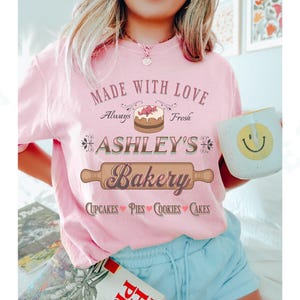 Custom Bakery T-shirt Bakers Business Food Lover Pastry Chef Shirt ...