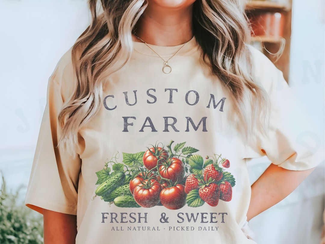 Custom Farmers Vintage Shirt Comfort Colors Harvest Season Customizable ...