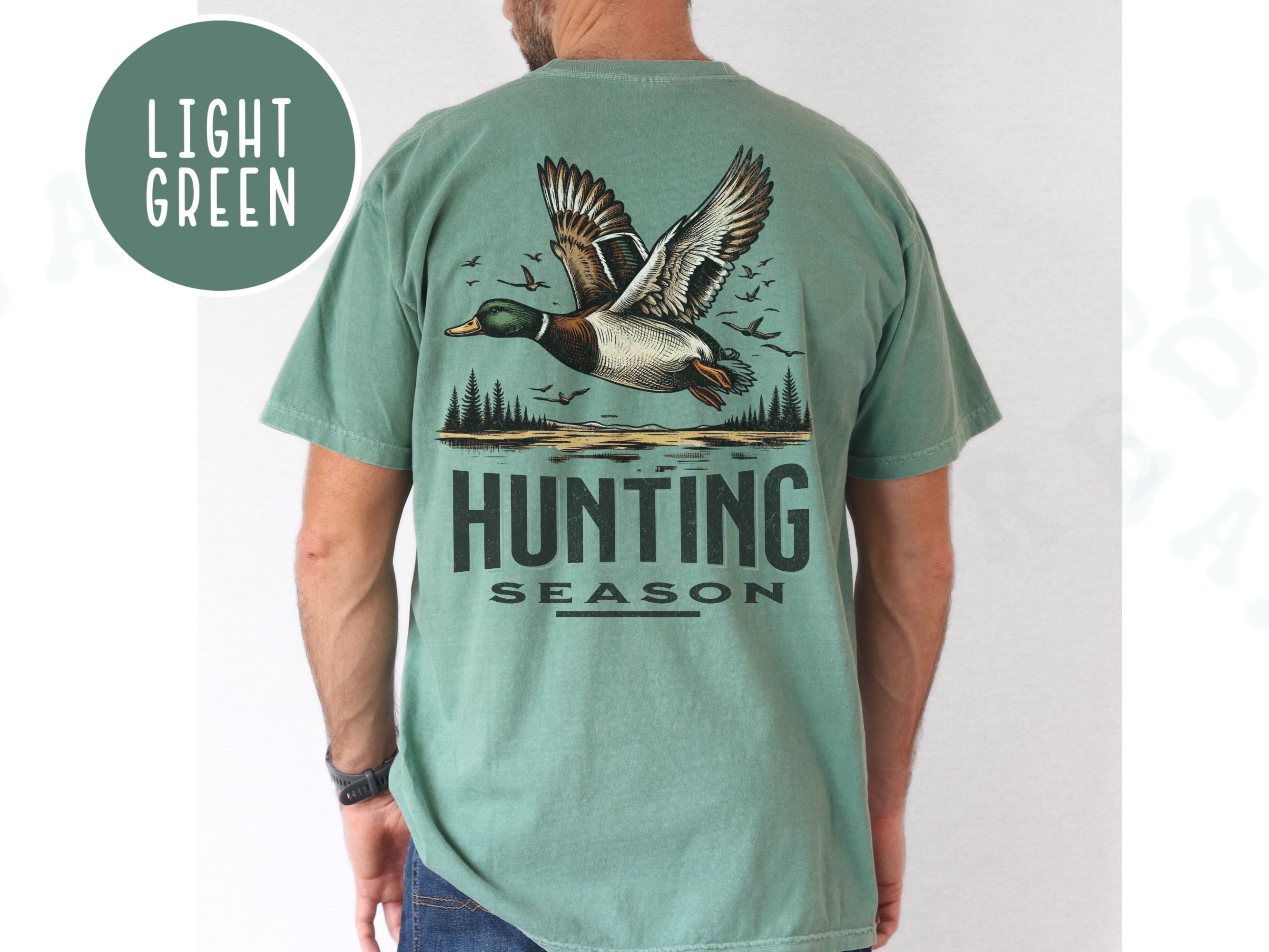 Duck Hunting Wildlife T-shirt Men's Mallard Duck Graphic Top Hunting ...