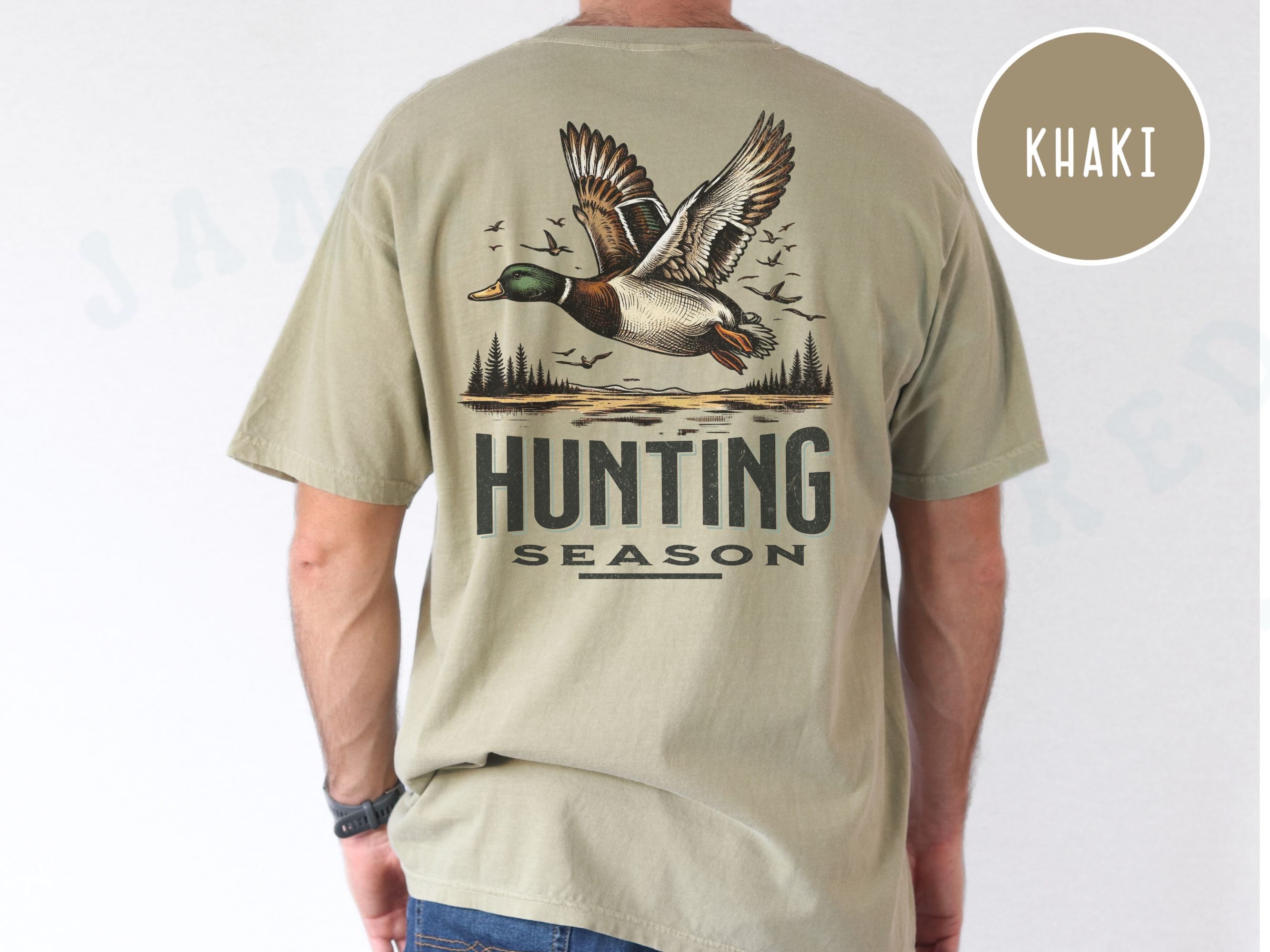 Duck Hunting Wildlife T-shirt Men's Mallard Duck Graphic Top Hunting ...