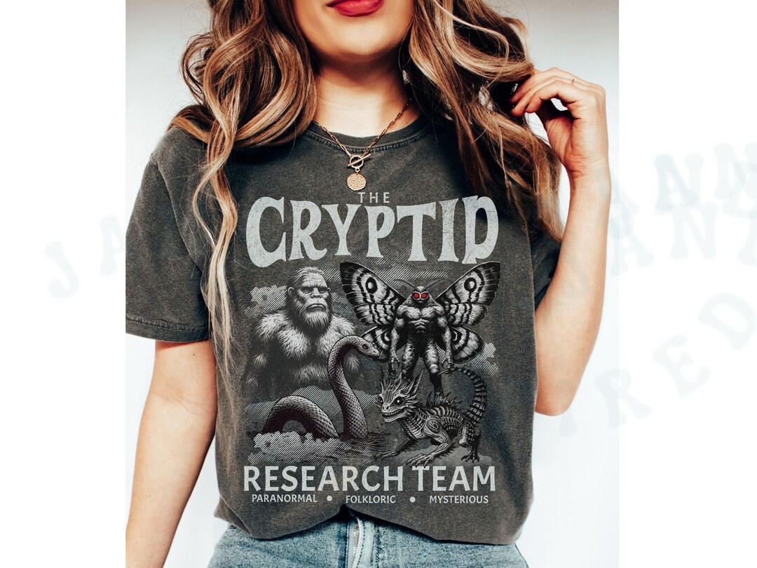 Folklore Lover Gift T-shirt Unisex Comfort Colors Paranormal Cryptid ...