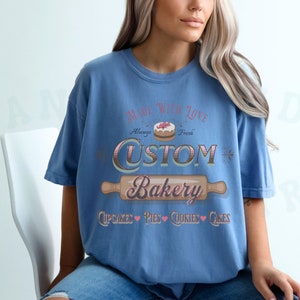 Custom Bakery T-shirt Bakers Business Food Lover Pastry Chef Shirt ...