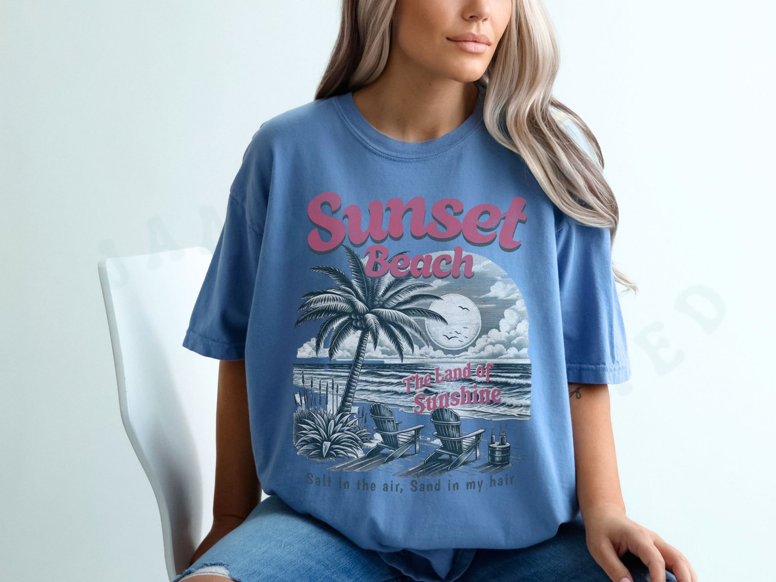 Sunset Beach Summer T-shirt Comfort Colors Unisex Vacation Travel Top ...