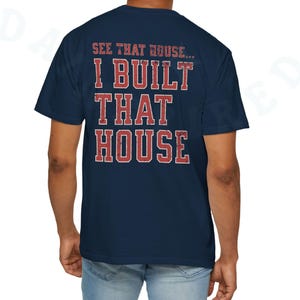Vintage Construction Builder Tshirt Comfort Colors Carpenter Tradesman ...