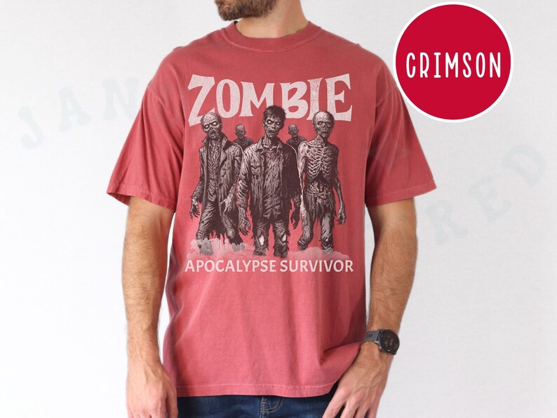 Zombie Apocalypse Survivor T-shirt Unisex Comfort Colors Halloween ...
