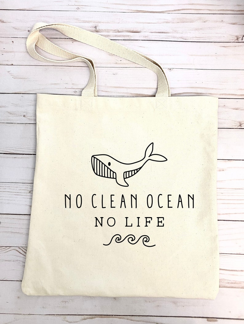 Eco Friendly Gifts, Organic Canvas Tote Bag, Eco Bag, Clean the Oceans ...