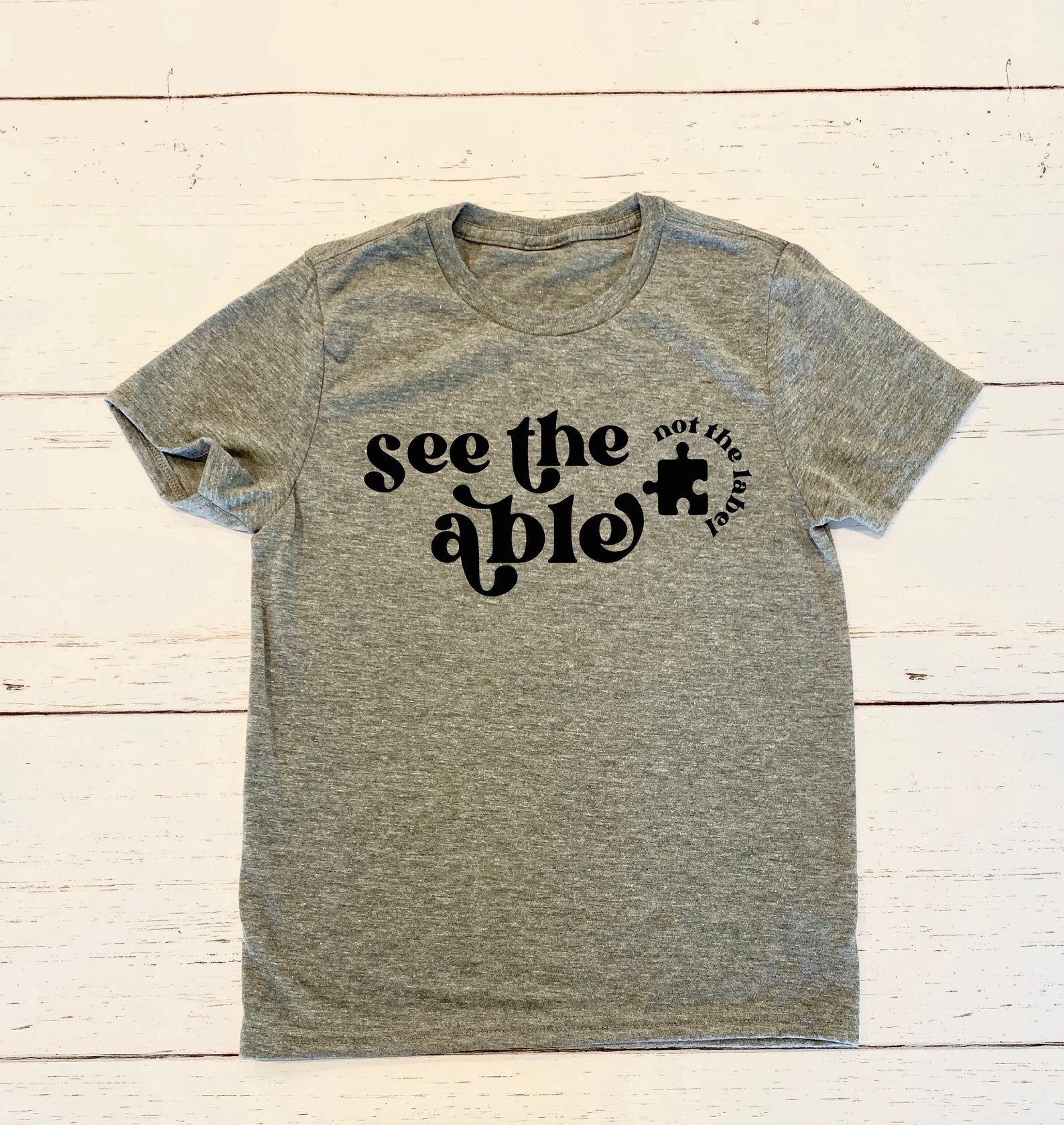 Autism Awareness Family Shirts, See the Able Not the Label Tee, Autism ...
