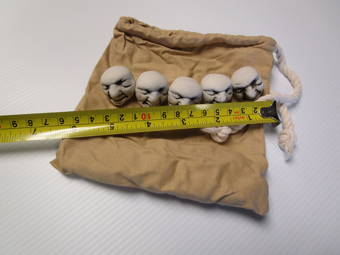 VTG New Old Stock 90's Creepy Face Ball Set Shrunken Heads Oddity ...